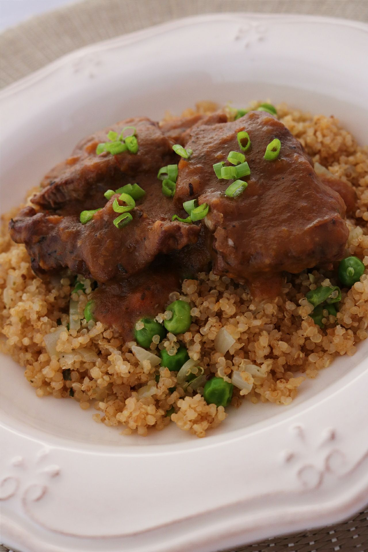 Estofado de carne con quinoa