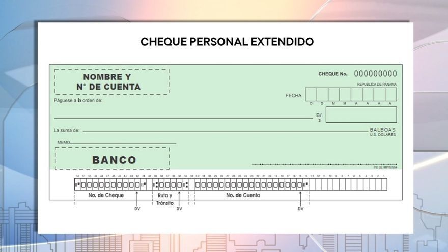 Estandarización de los cheques