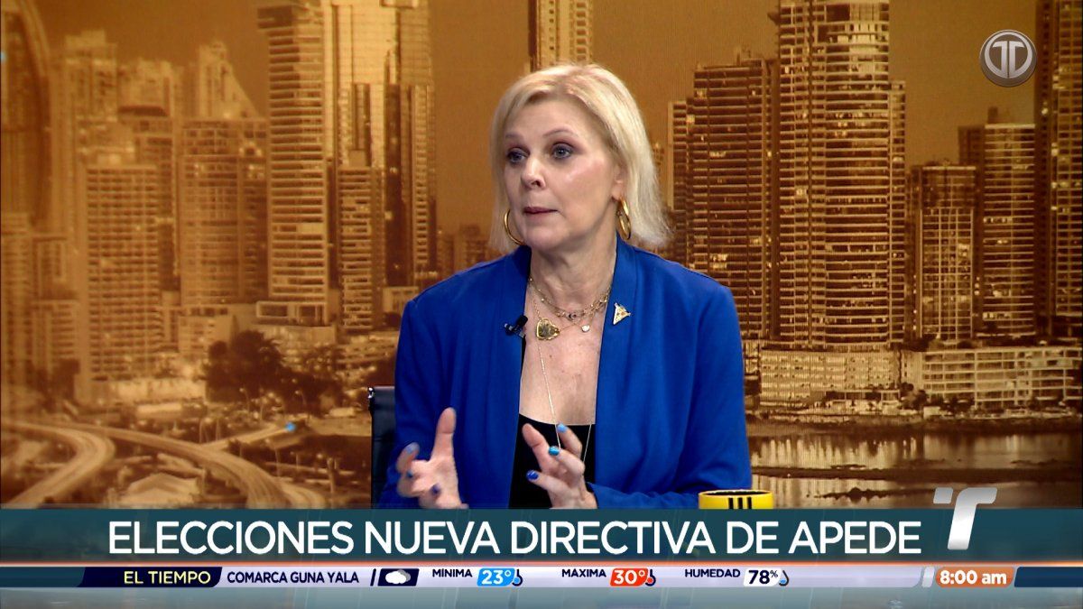 Candidata a presidenta de Apede brinda detalles de su nómina