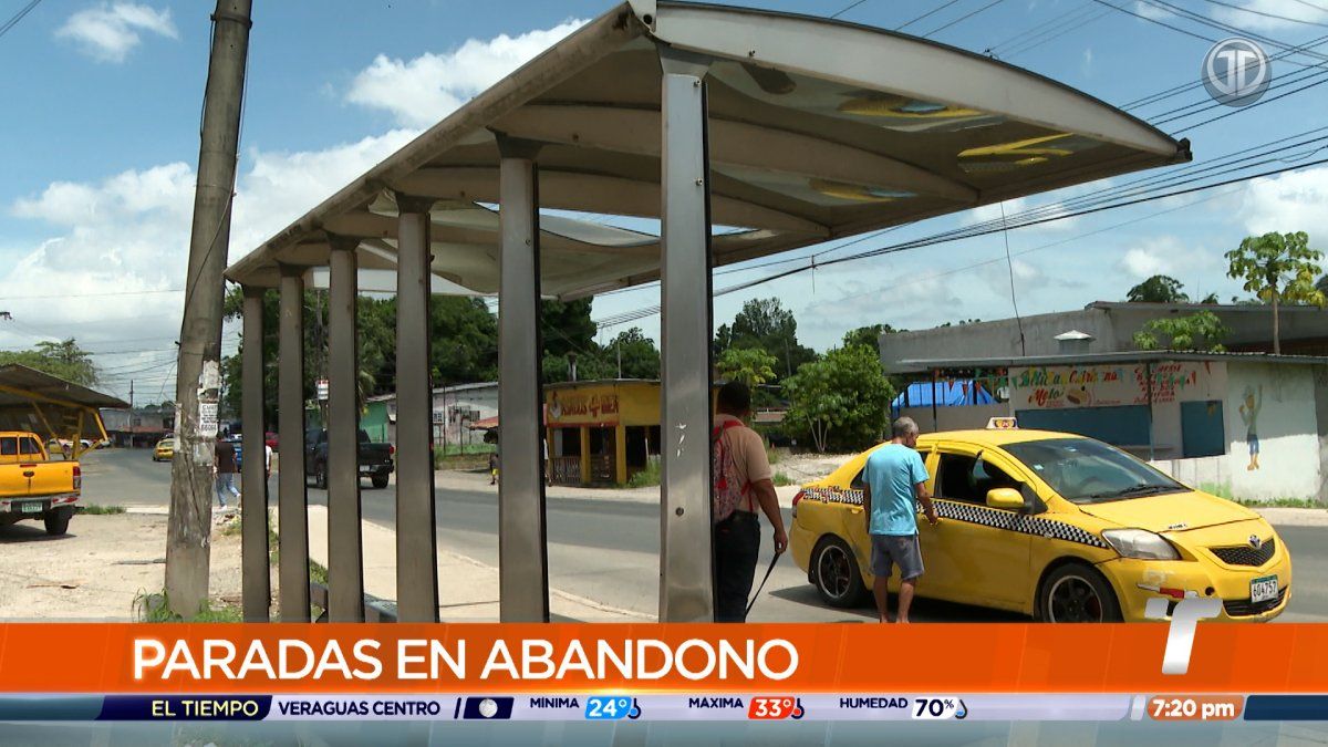 Paradas de buses en Panamá Este en pésimo estado por daños y trabajos ...