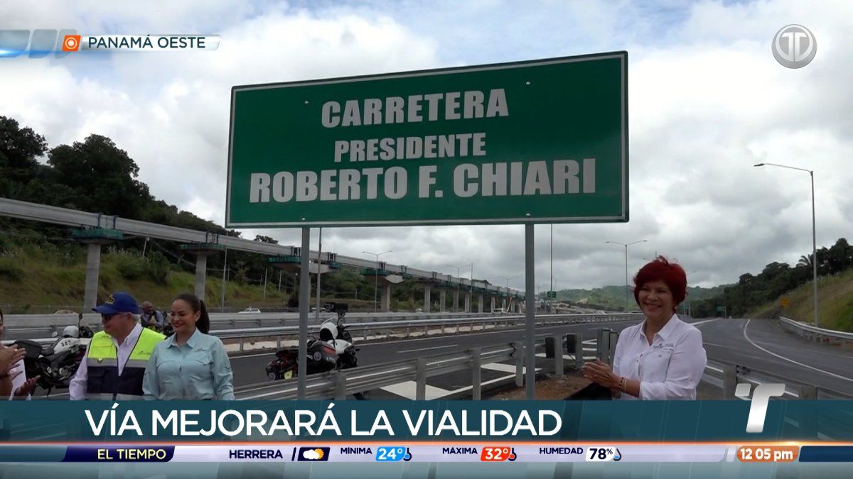 Inauguran carretera Presidente Roberto F. Chiari