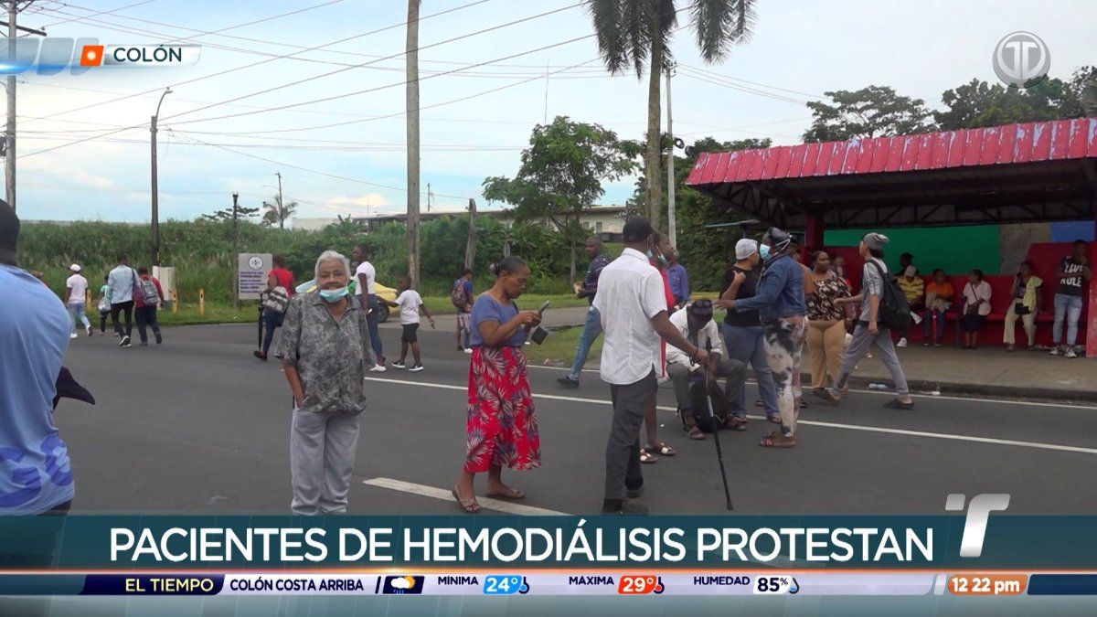 Pacientes de hemodiálisis de Colón protestan por daño en los equipos ...