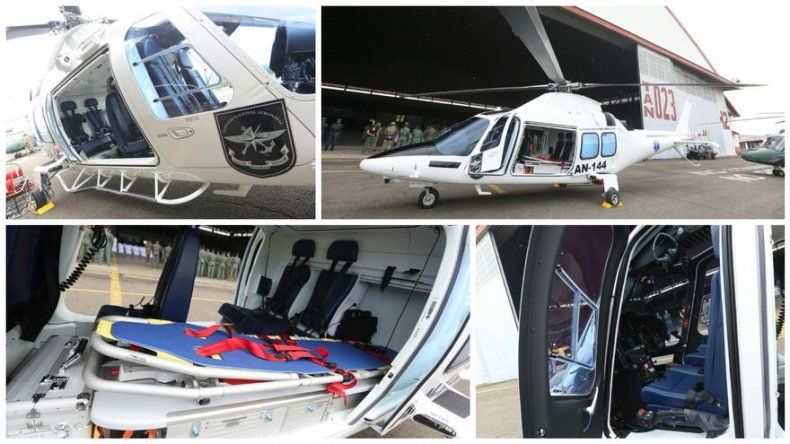 Helicóptero ambulancia entregado por Finmeccanica se incorpora a flota ...