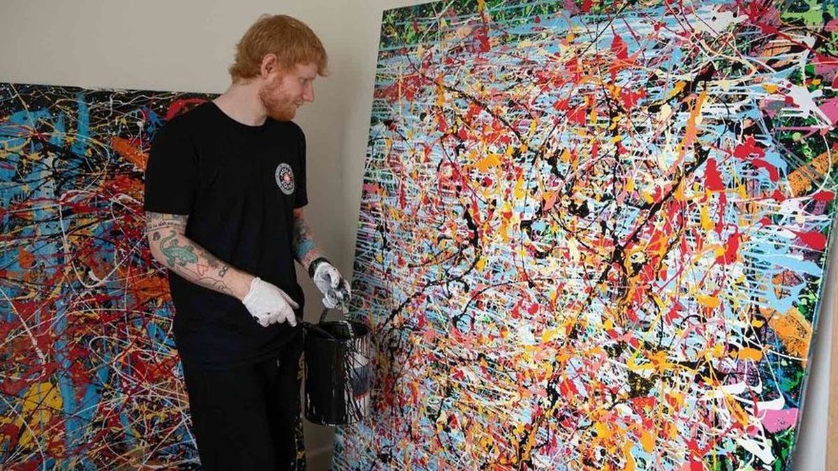 Ed Sheeran venderá sus pinturas de arte abstracto con fines benéficos