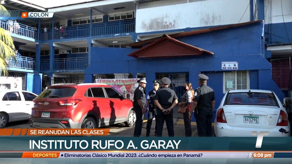 Reanudan clases en el Instituto Rufo Garay tras homicidio en el plantel