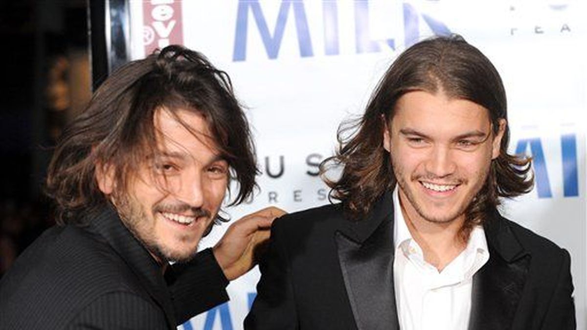 Emile Hirsch Y Su Hijo Diego Luna Y Emile Hirsch — Foto Editorial De