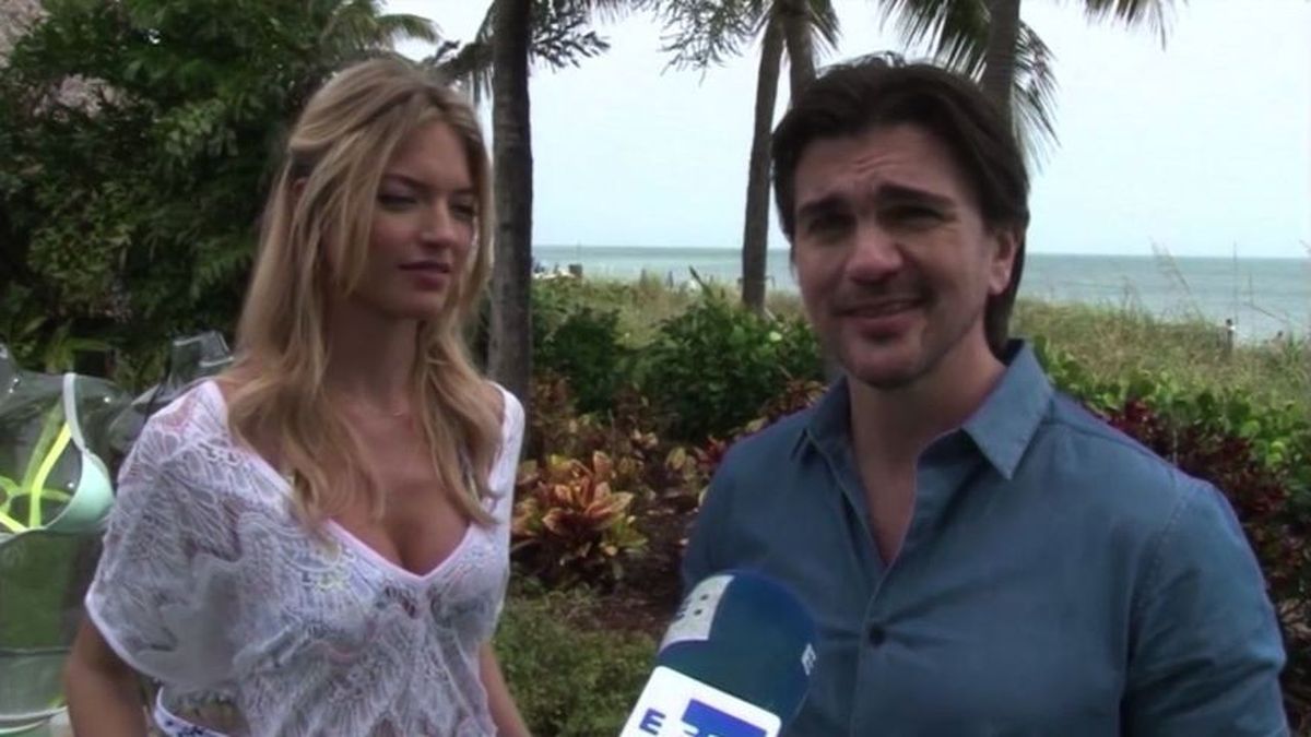 Juanes muy feliz tras grabar con modelos de Victorias Secret