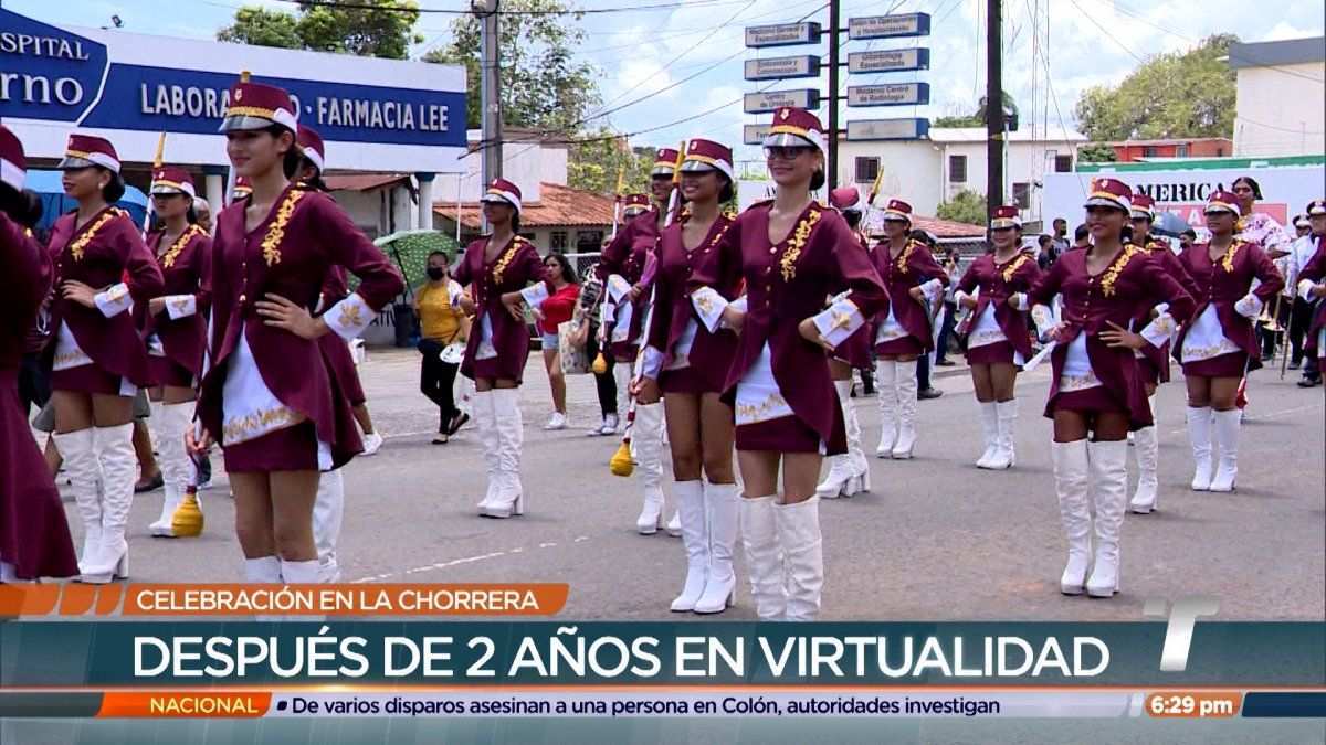 Realizan desfiles por los 167 años de fundación de La Chorrera