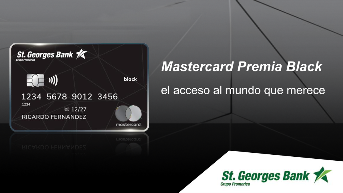 St. Georges Bank lanza la tarjeta Mastercard Premia Black