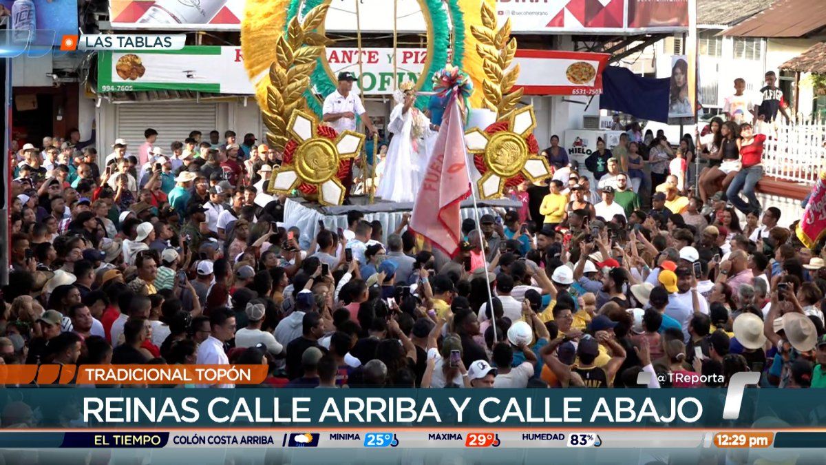 Culminan las festividades del Carnaval en Las Tablas con el tradicional Topón