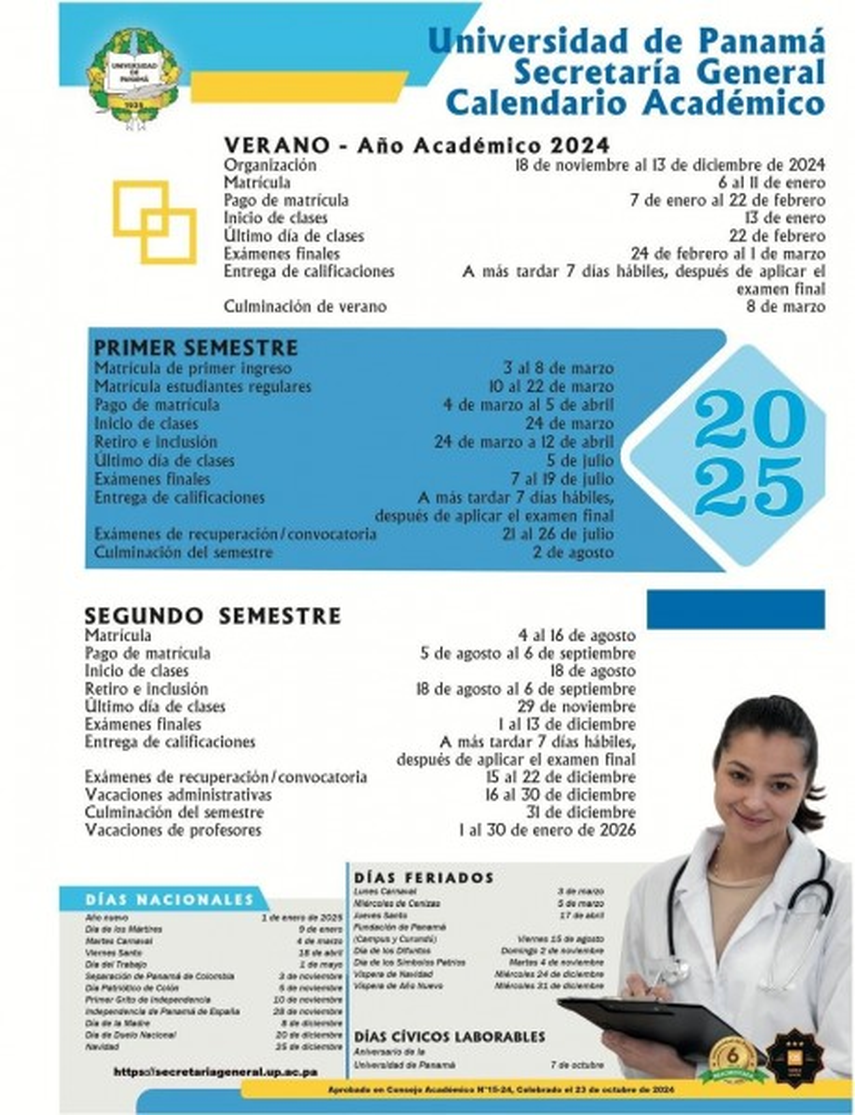 Calendario de la Universidad de Panamá: ¿Cuándo inicia el primer semestre de 2025?