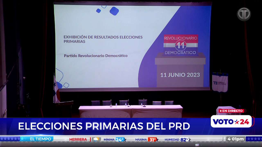 Elecciones primarias del PRD: Cierran las mesas de votación