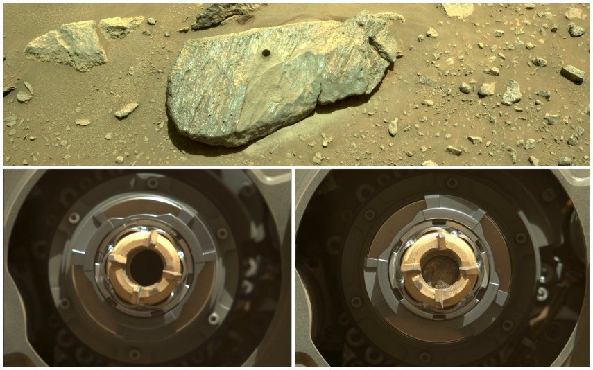 La NASA cree que el rover Perseverance logró tomar muestra de roca en Marte