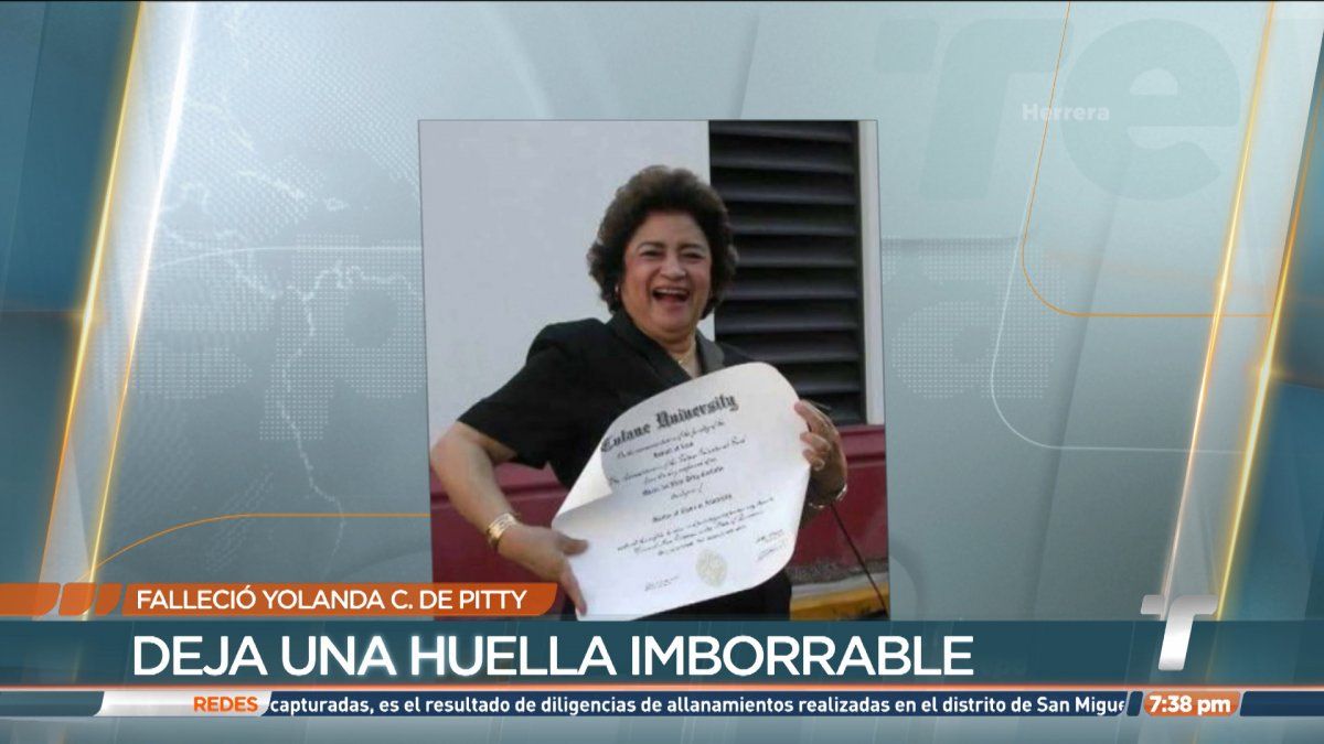 Fallece Yolanda Córdoba de Pitty, exvicegobernadora de Panamá