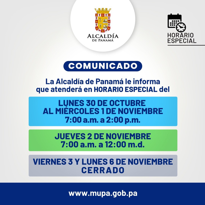 Fiestas patrias: Alcaldía de Panamá anuncia horario especial