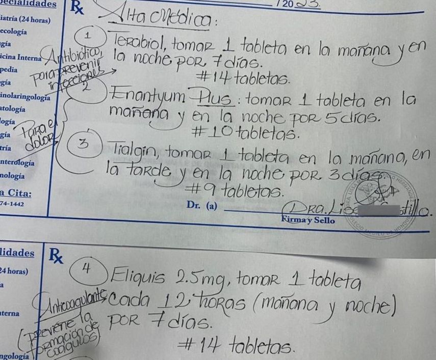 Doctora con buena caligrafía se hizo viral en redes sociales