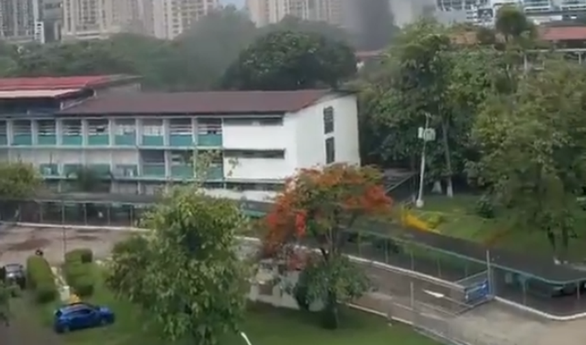 ¡Última hora! Incendio detrás de la Escuela Profesional Isabel Herrera ...