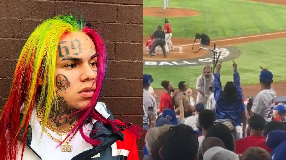 Rapero 6ix9ine se pelea con fanáticos de Puerto Rico en partido de béisbol