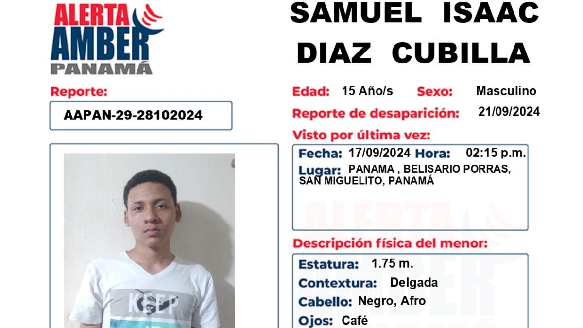 Ministerio Público activa Alerta Amber por desaparición de menor en San ...