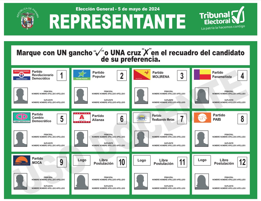 Tribunal Electoral Elecciones 2024 Colores De Papeletas Para Ejercer