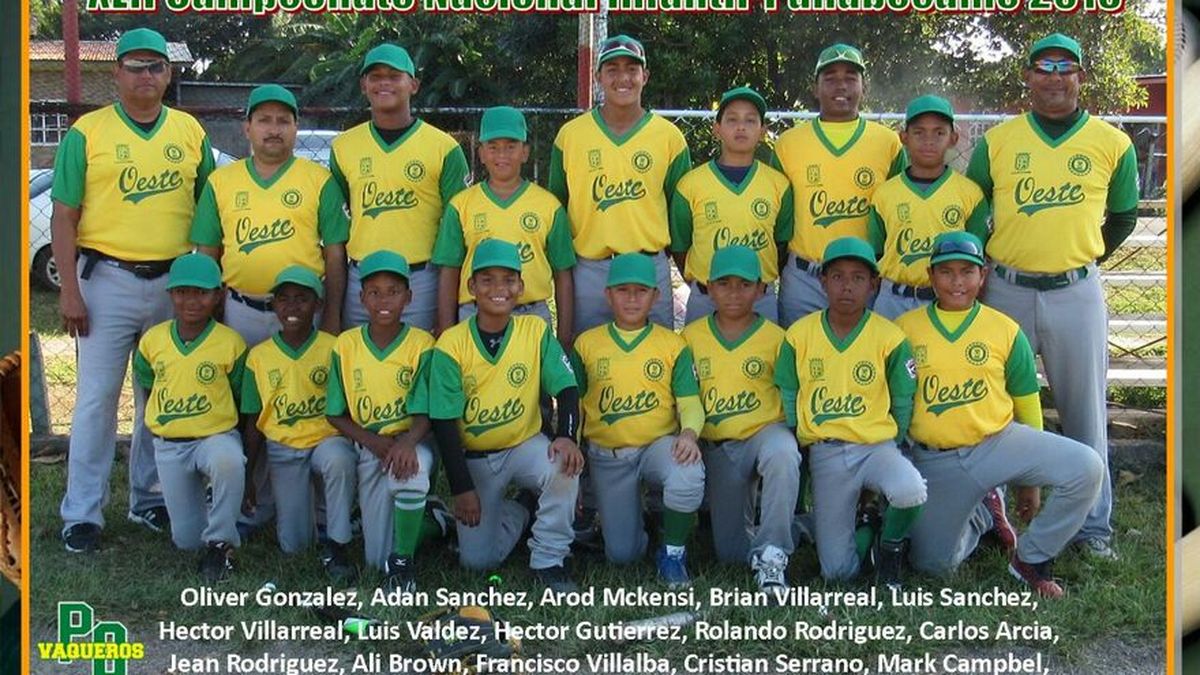 Panamá Oeste Campeón del Béisbol Nacional Infantil