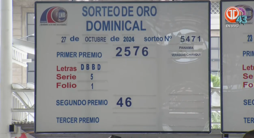 Resultados Lotería Nacional de Panamá EN VIVO: Sorteo del 27 de octubre ...