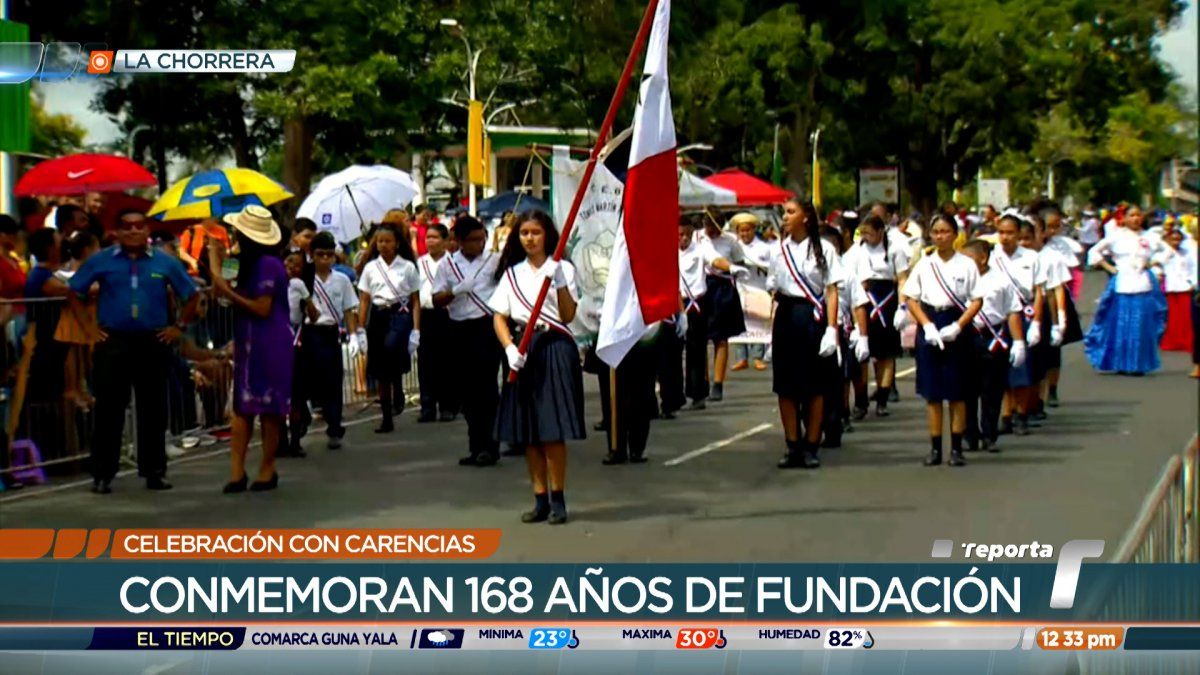 La Chorrera conmemora 168 años de fundación en medio de carencias