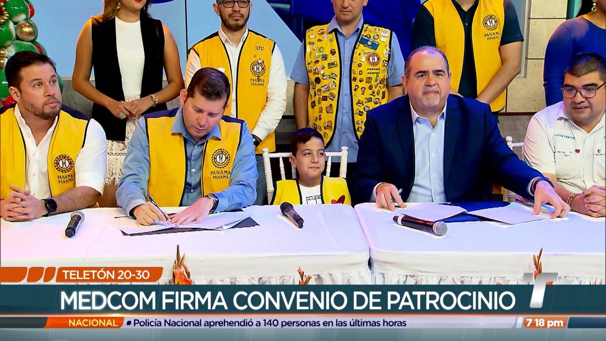 Medcom firma como patrocionar y para transmitir la Teletón 20-30