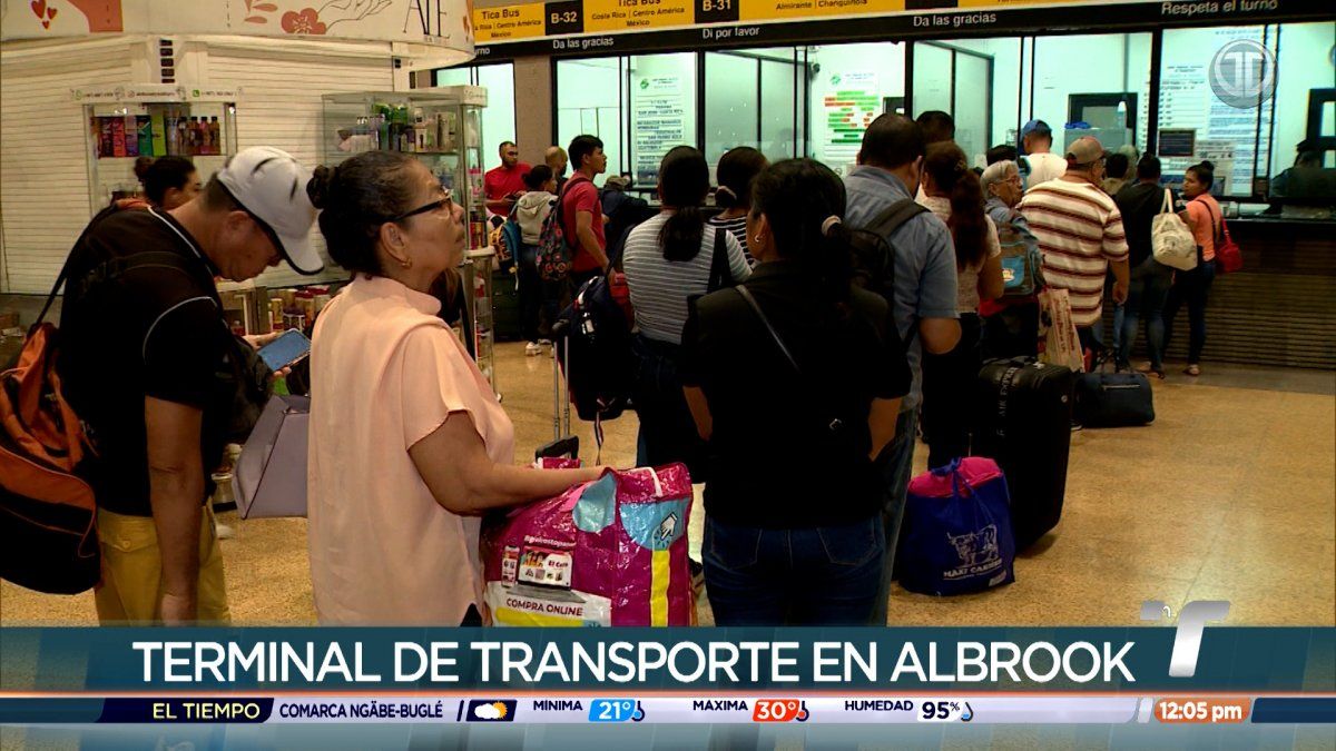 Gran cantidad de viajeros parten desde la Terminal de Albrook hacia ...