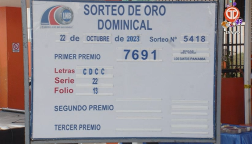 Resultados Lotería Nacional De Panamá En Vivo Sorteo Del 22 De Octubre
