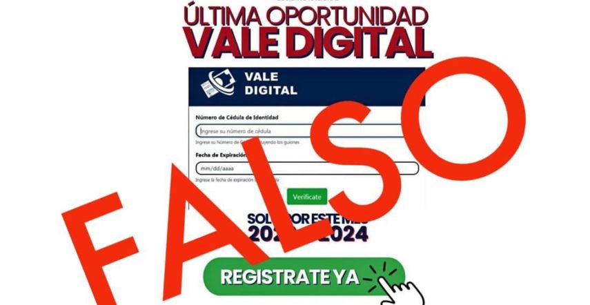 MIDES alerta de cadenas fraudulentas para aplicar al programa Vale Digital