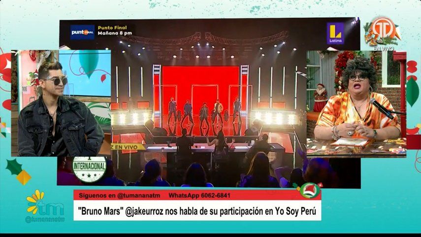 Bruno Mars de Yo Me Llamo Panamá, cuenta su experiencia en Yo Soy Perú