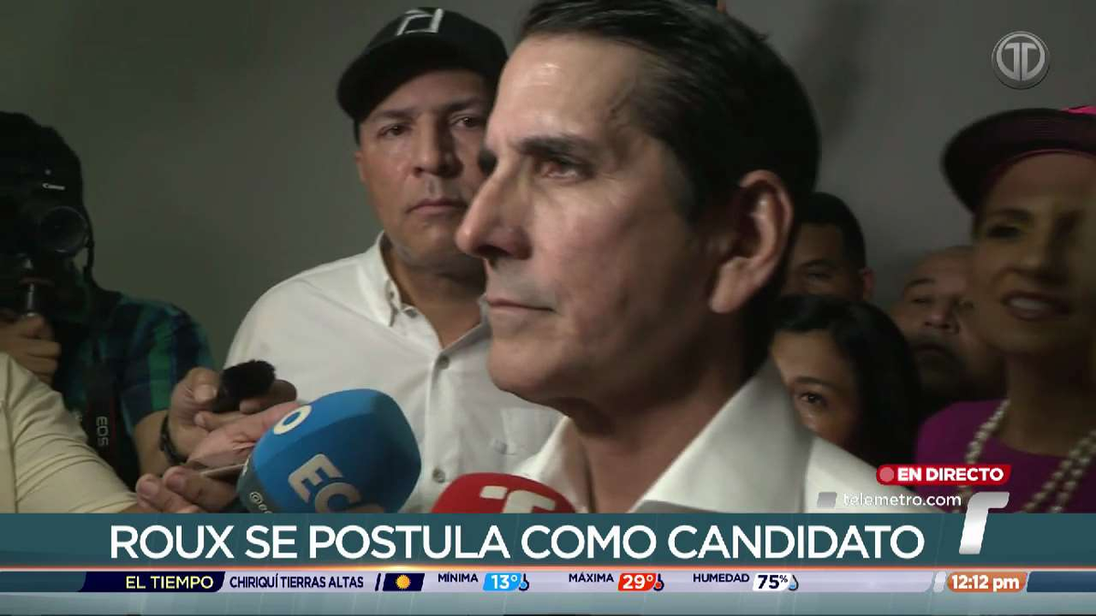 Rómulo Roux se postula como precandidato presidencial de Cambio Democrático