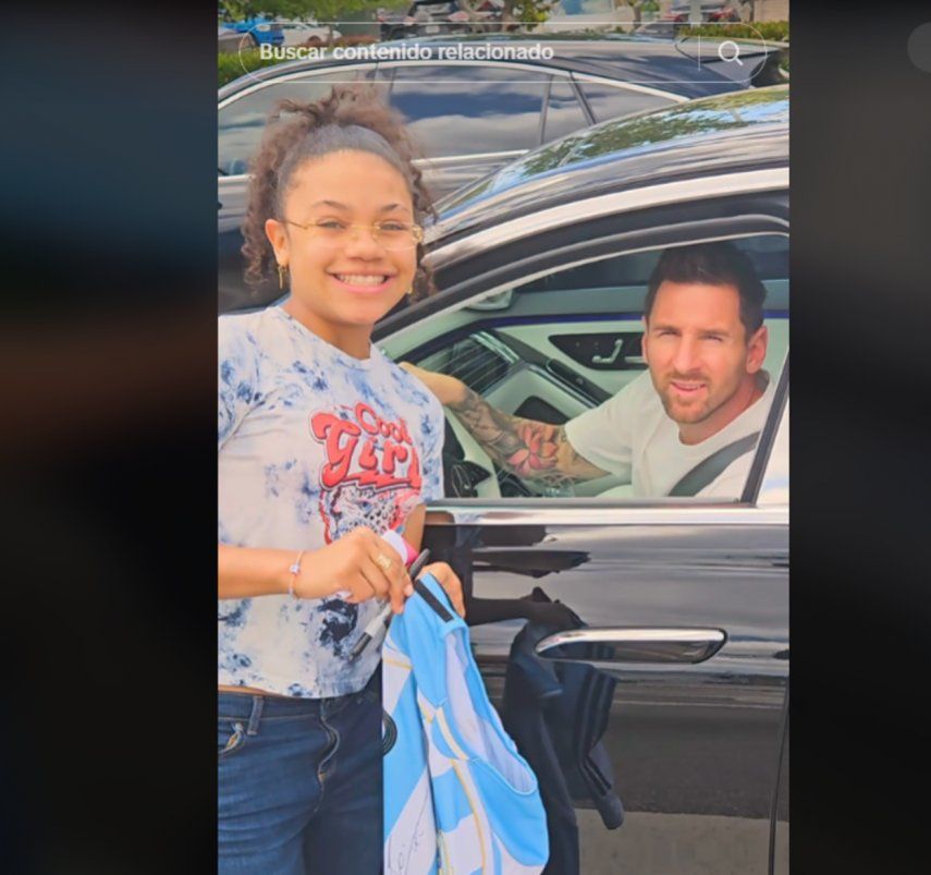 Jazlyn Guerra, la influencer panameña, cumple sueño de conocer a Messi