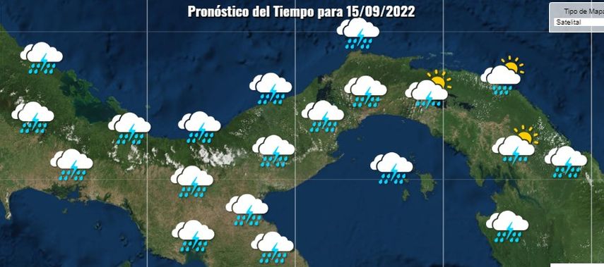 Clima en Panamá hoy: ¿Cuál es el pronóstico del tiempo para el 15 de septiembre?