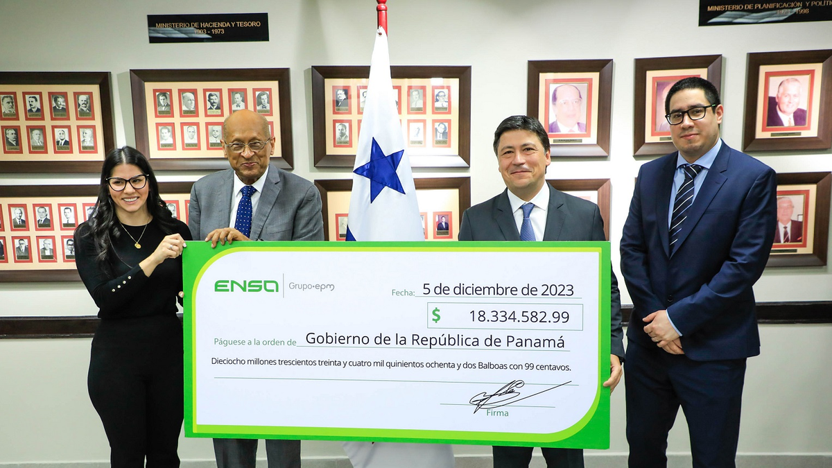 ENSA entrega $18.3 millones de dólares al Estado panameño