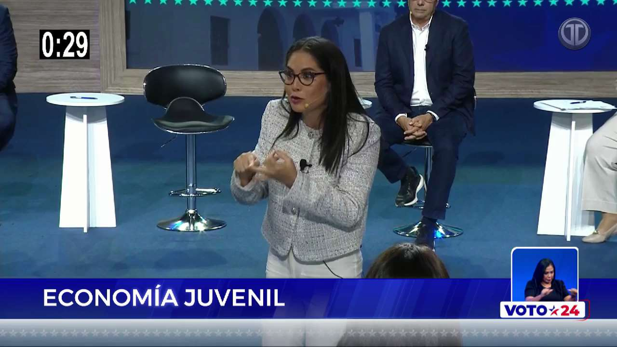 Debate presidencial: Así Zulay Rodríguez defendió sus propuestas en el segundo encuentro