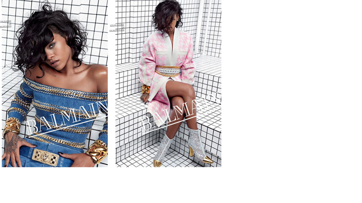 Rihanna es la estrella de la nueva campaña de la marca Balmain