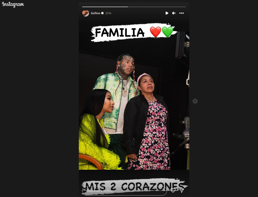 Tekashi 6ix9ine revela quien es su verdadera familia