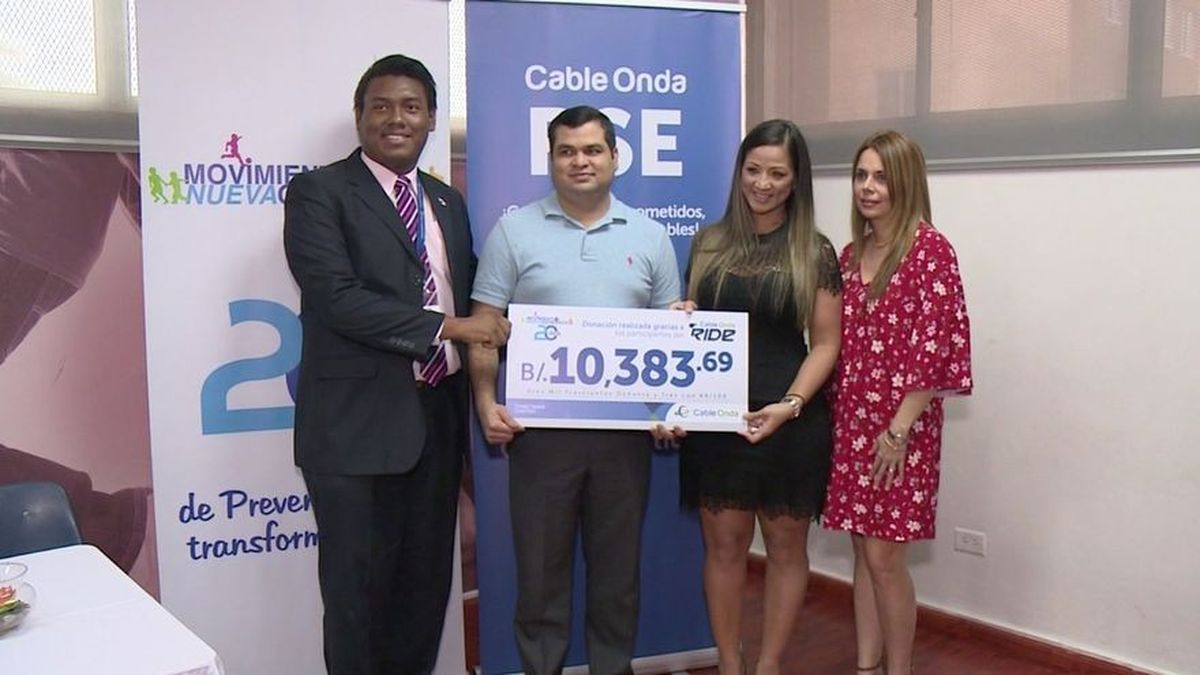 Cable Onda dona B/.10,383 para programas del Movimiento Nueva Generación
