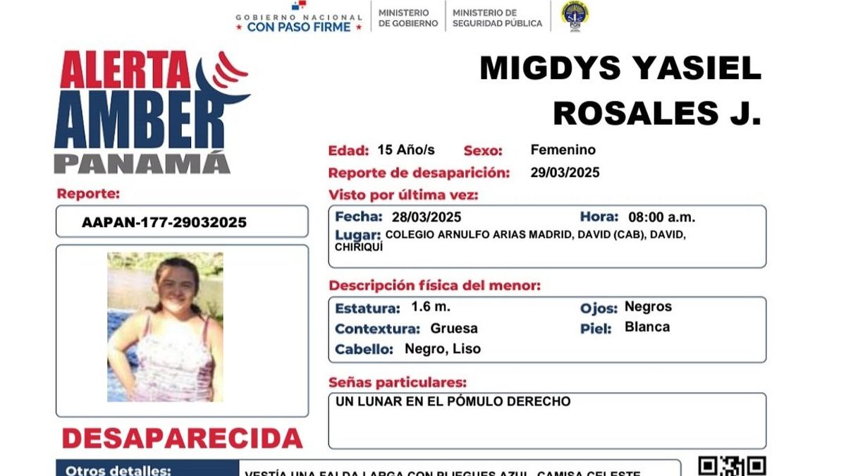 Activan Alerta Amber por la desaparición de Migdys Yasiel Rosales