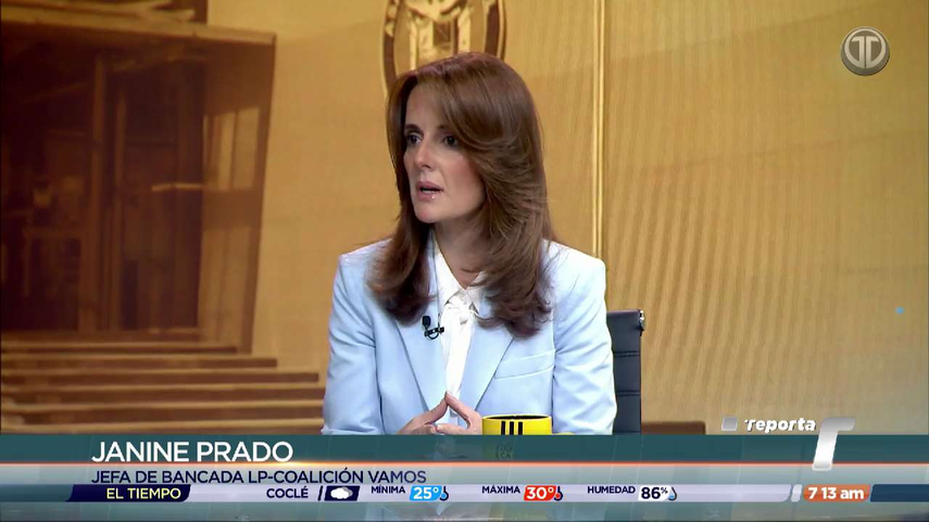 Janine Prado, jefa de bancada VAMOS, defiende su posición