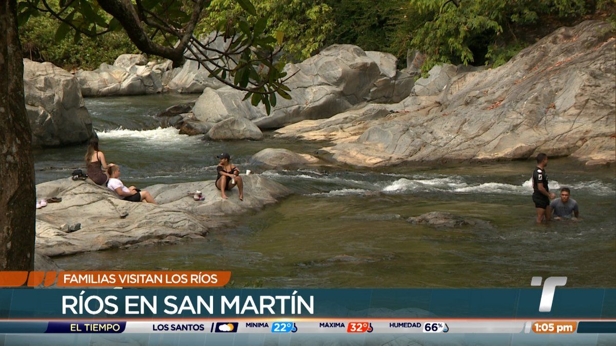 Visitantes acuden a los ríos de Panamá Este