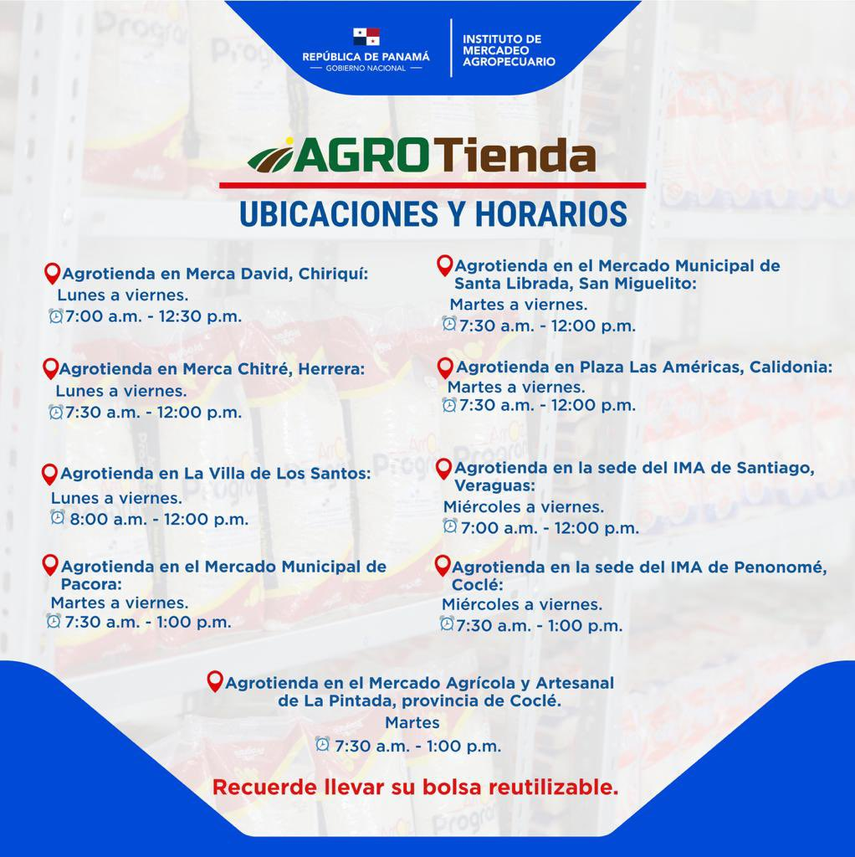 Agrotiendas del IMA para esta semana: Consiga arroz a precios módicos