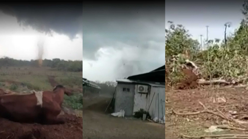 Fuerte viento en forma de tornado alertó a moradores en Veraguas