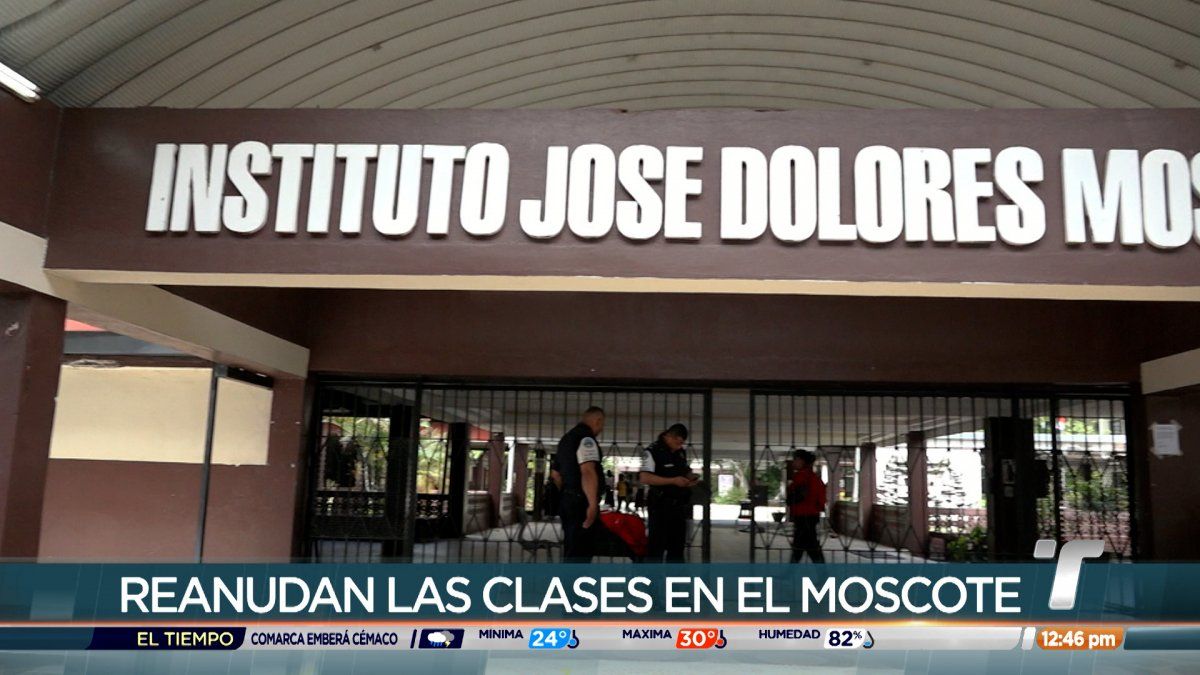 Reanudan las clases en el Instituto José Dolores Moscote