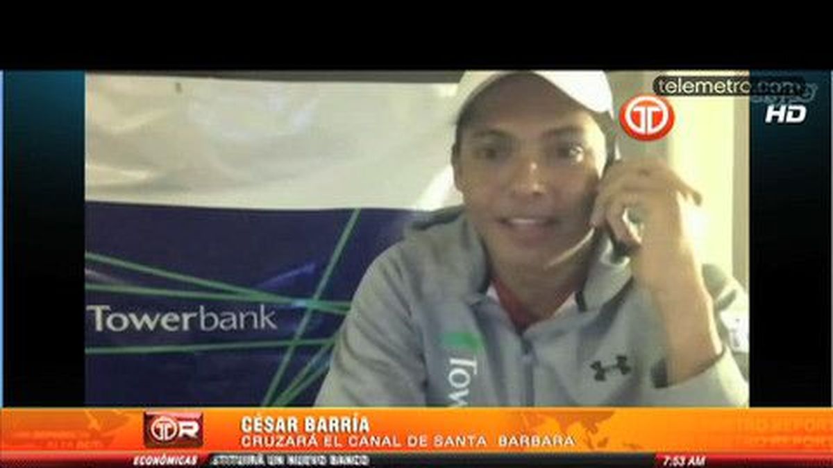 Panameño César Barría listo para nadar el Canal de Santa Bárbara