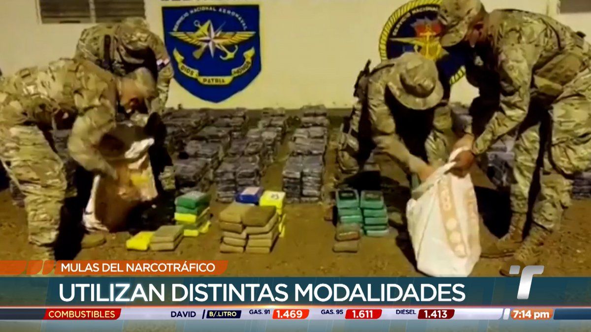 Mulas implementan nuevas modalidades para el tráfico de drogas