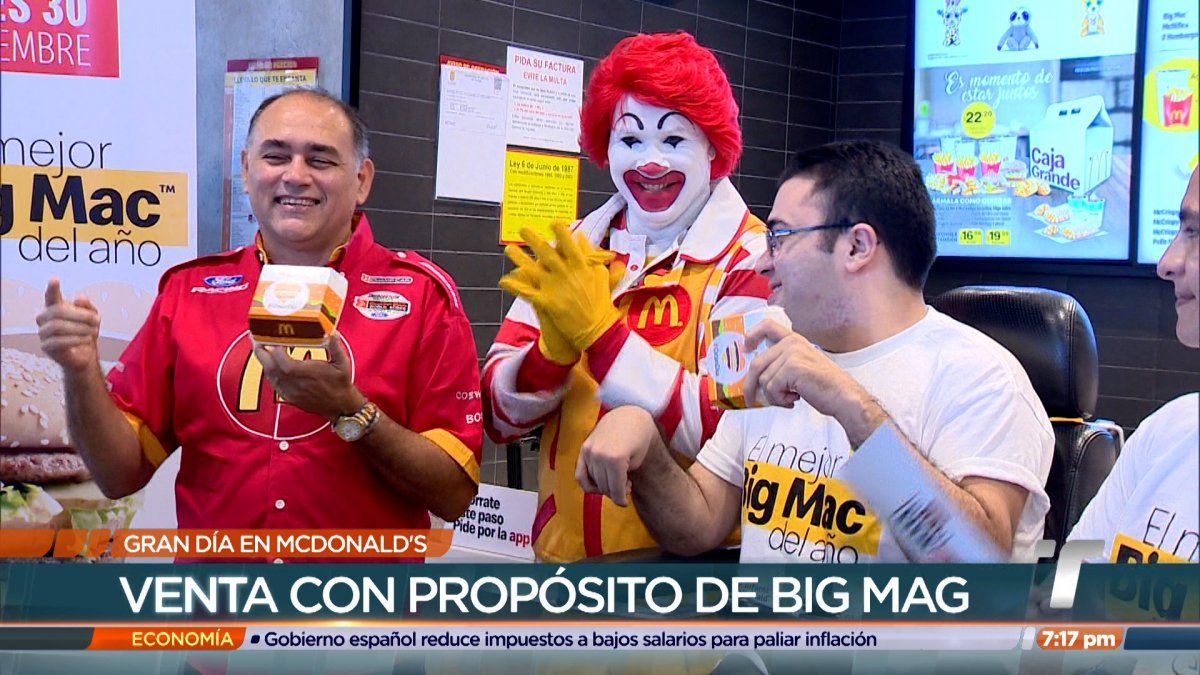 Gran día en McDonalds, 100% de ventas de Big Mac serán donadas a ...