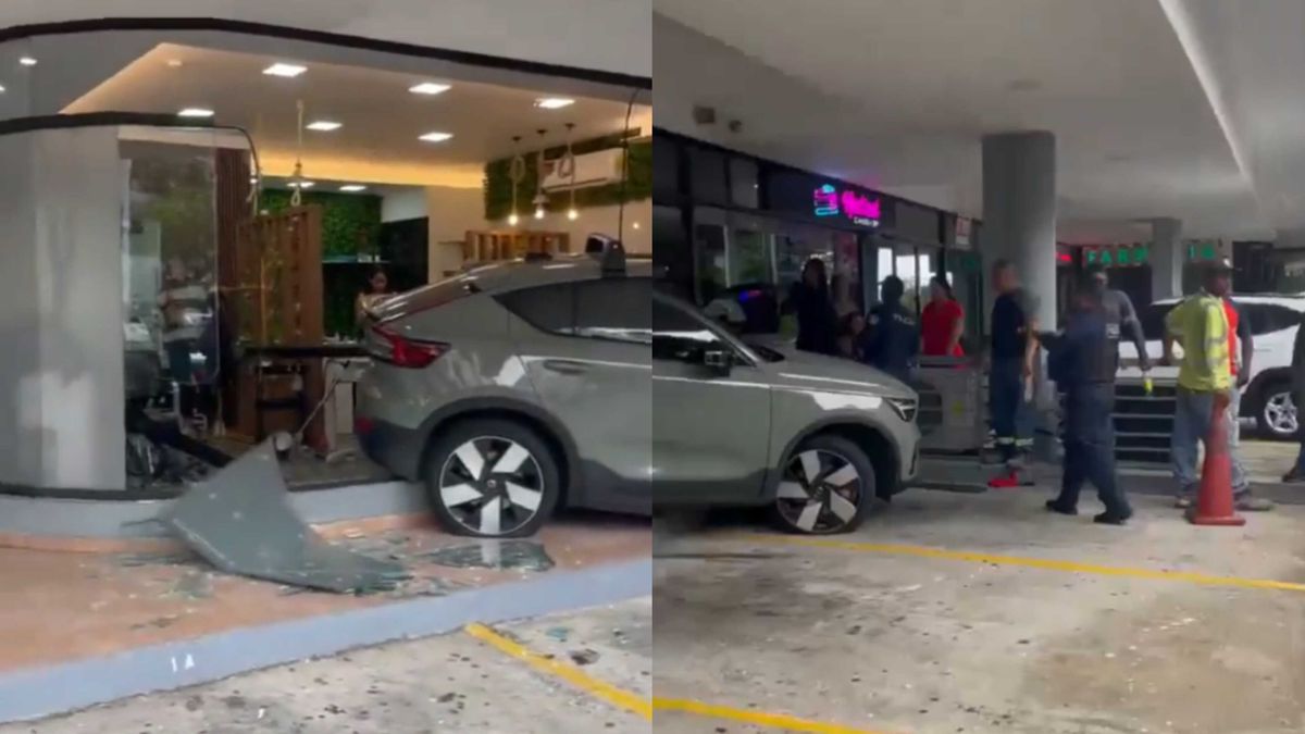 Vehículo impacta contra un local comercial en la Avenida Balboa